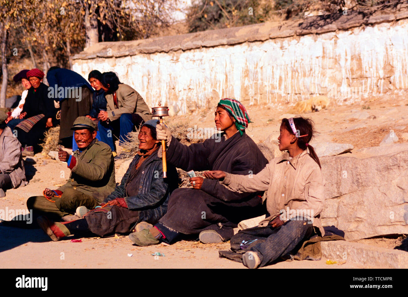 Begging for alms,Drepung Monastery,Lhasa,Tibet Stock Photo - Alamy