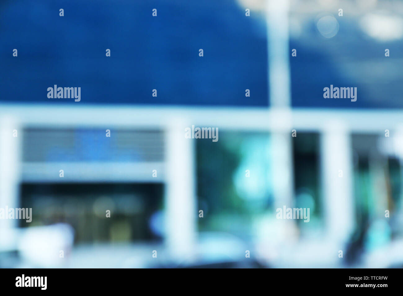 Blurred windows of building office center Stock Photo - Alamy