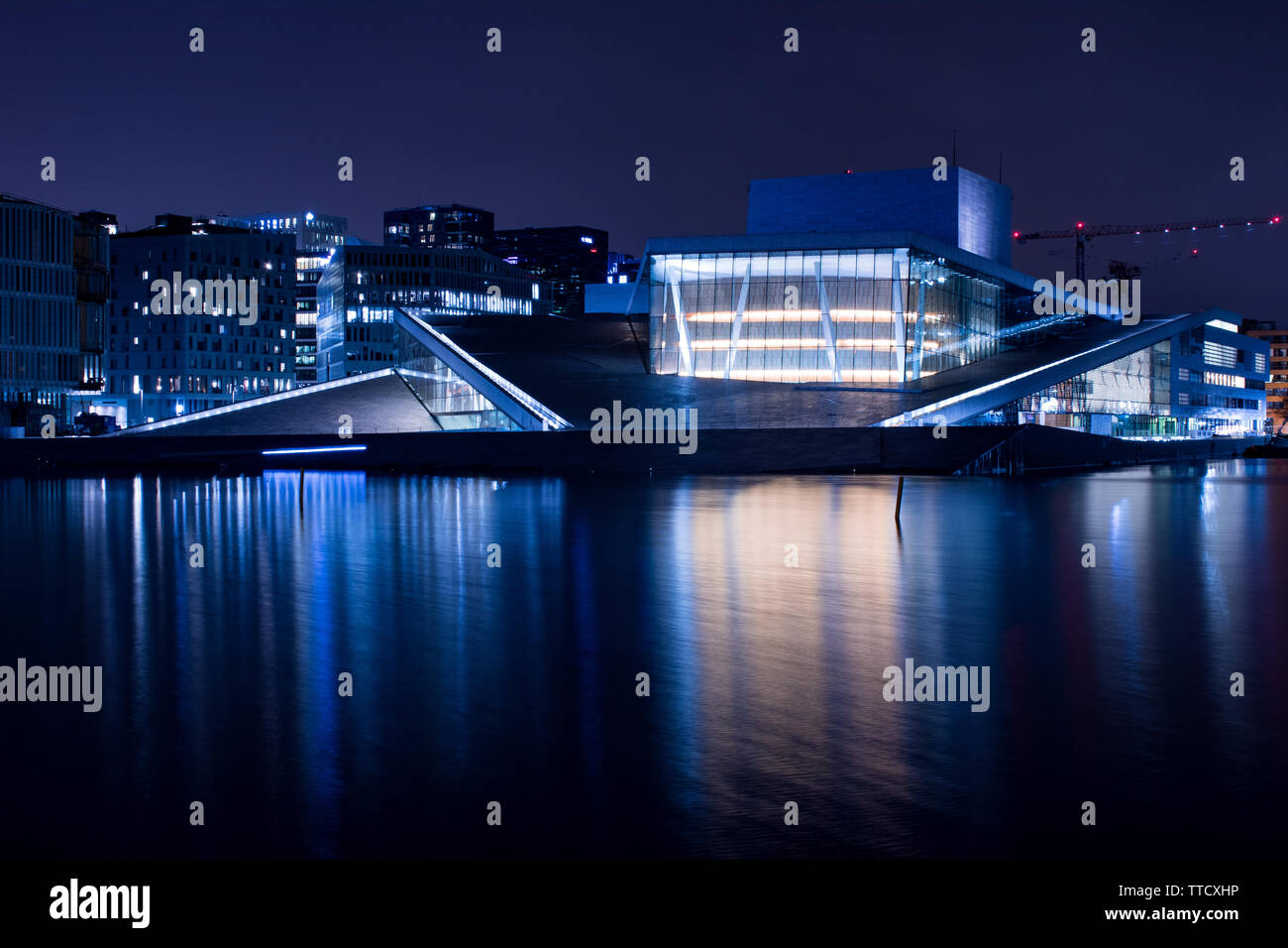 Norwegian opera house in oslo hi-res stock photography and images - Alamy