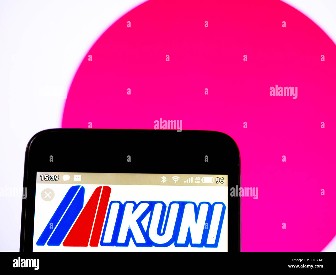 In this photo illustration the Mikuni Corporation logo is seen ...