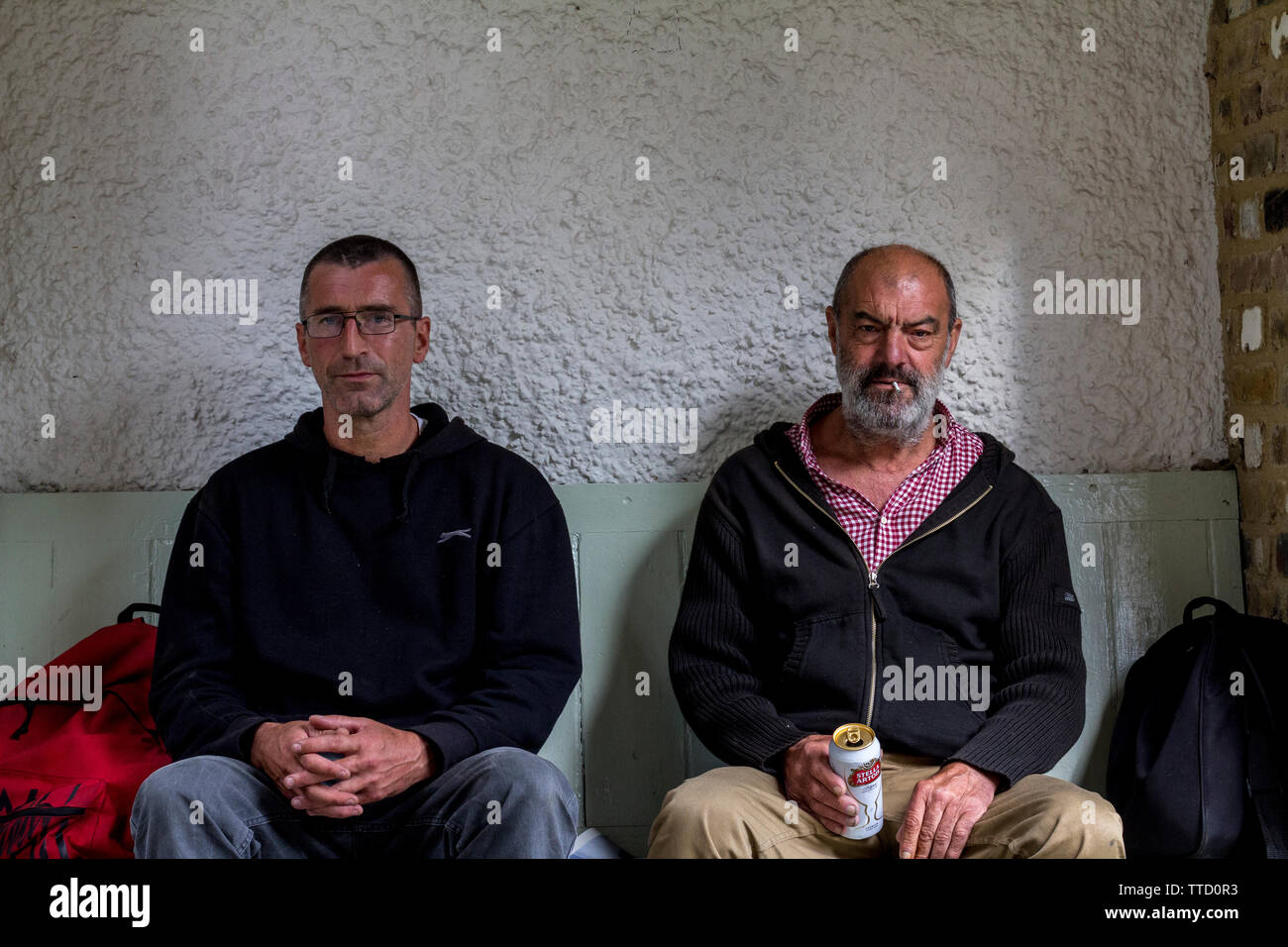 Two homeless men one hi-res stock photography and images - Alamy