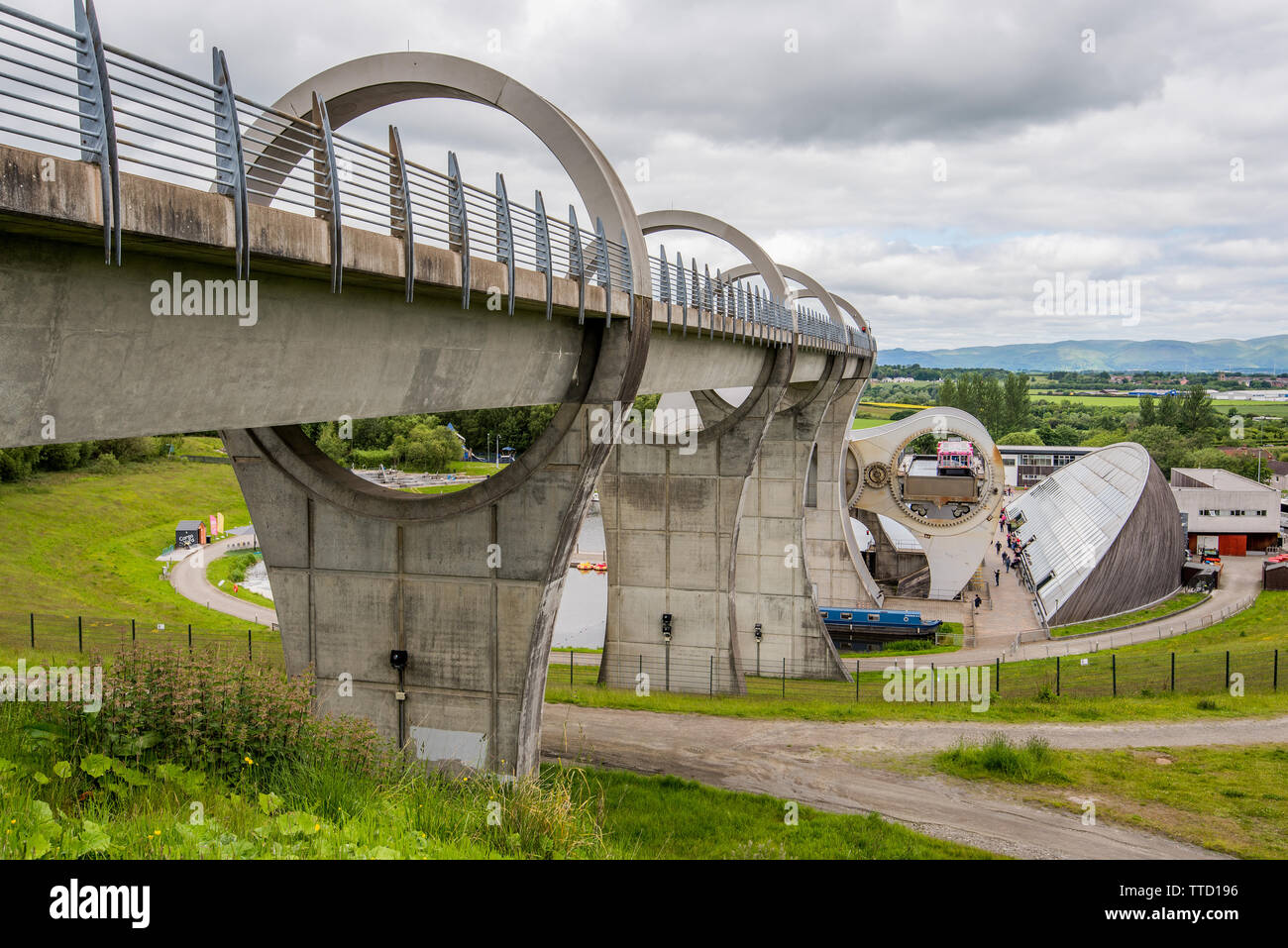 Falkirk Wheel,A Modern Day Miracle of Engineering Stock Photo - Alamy