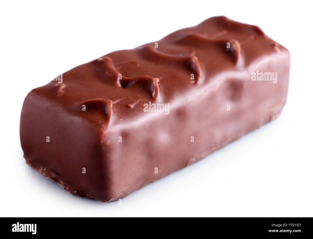 Candy bar, isolated on white Stock Photo - Alamy