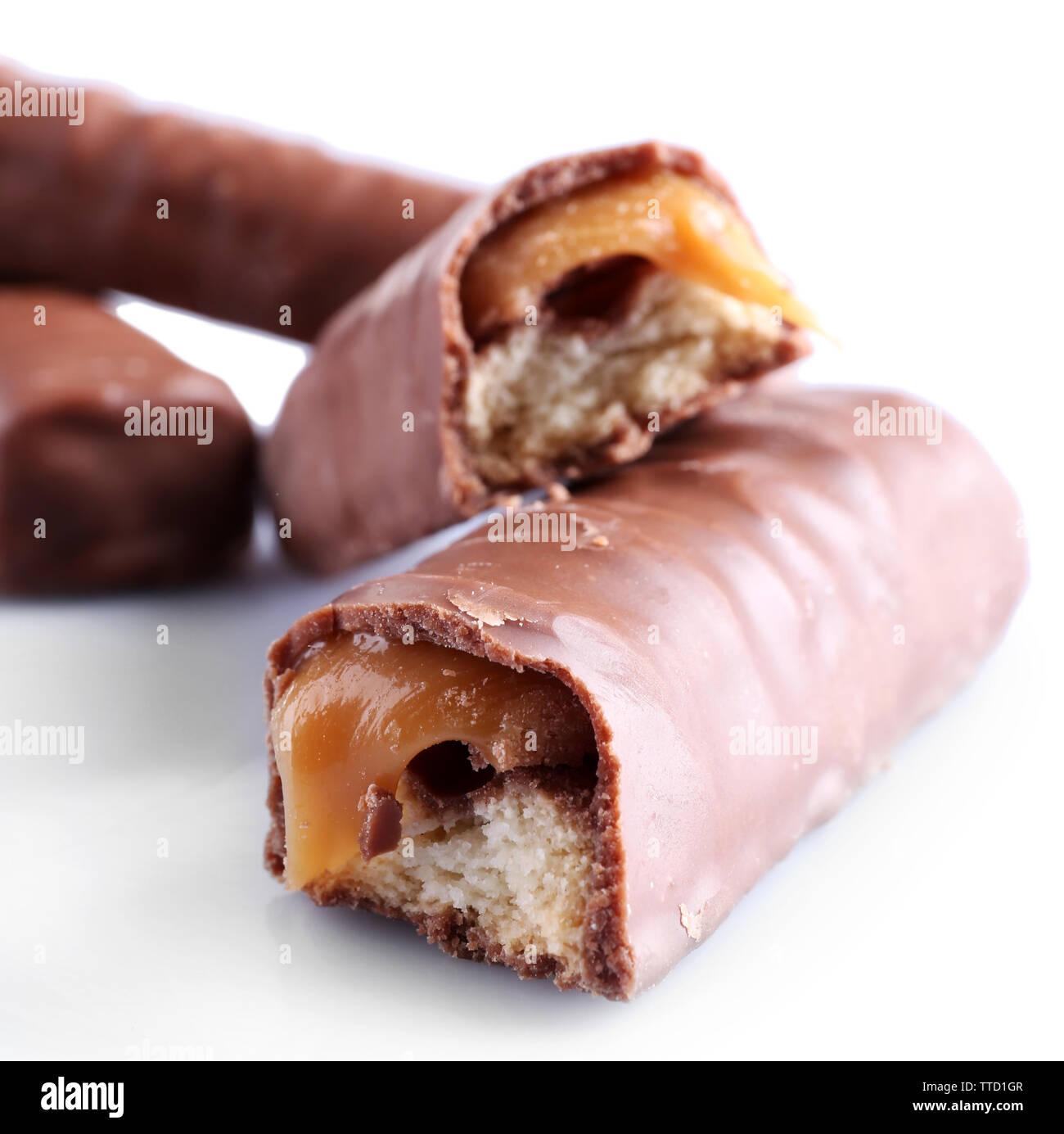 broken chocolate candy, isolated on white Stock Photo - Alamy