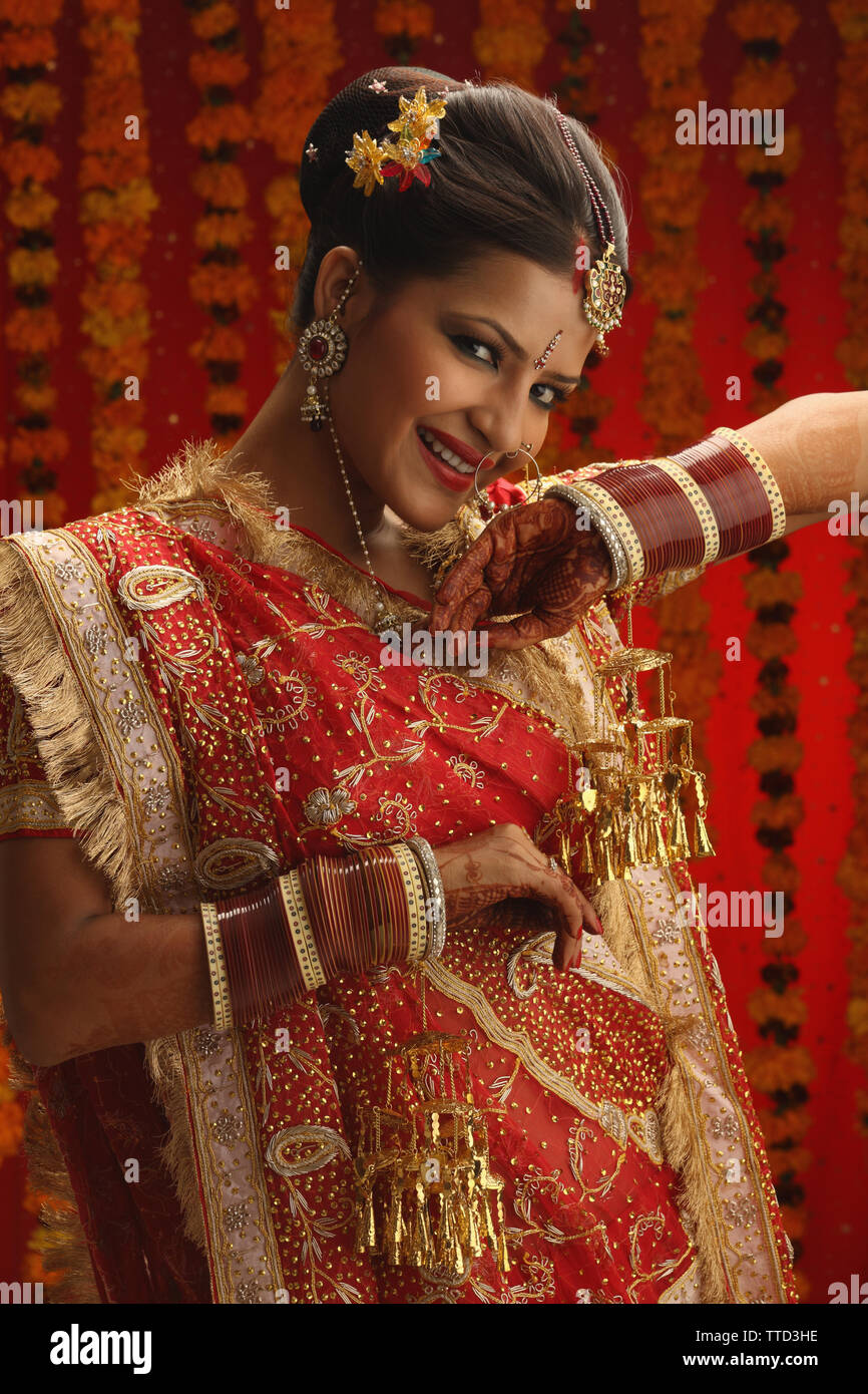 Portrait Indian Woman Bindi Henna High Resolution Stock Photography and ...