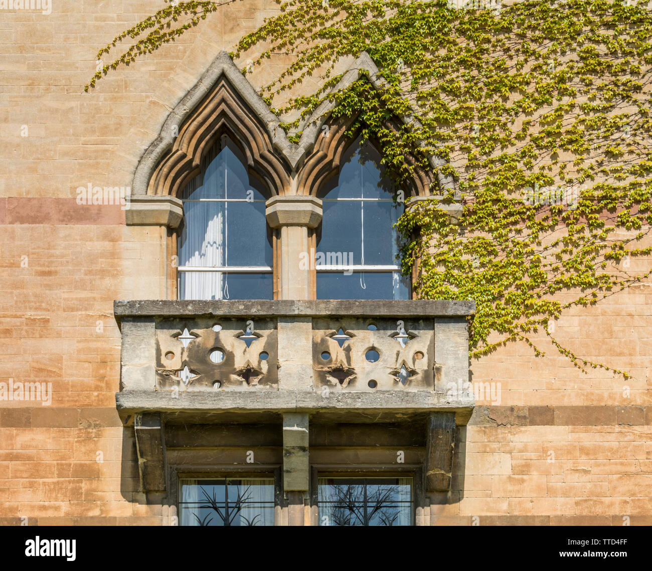 Grand double window, Oxford, UK Stock Photo - Alamy