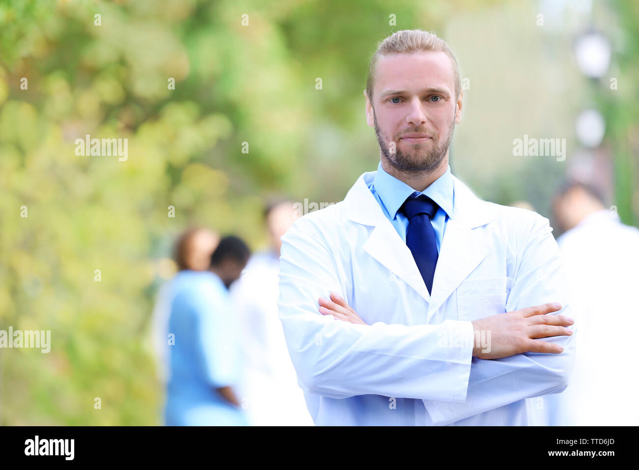 Handsome doctor medical stuff hi-res stock photography and images - Alamy