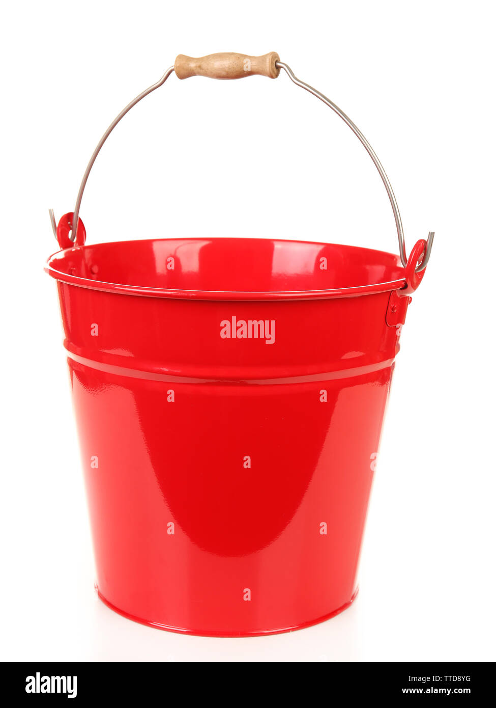 Red wood bucket isolated hi-res stock photography and images - Alamy