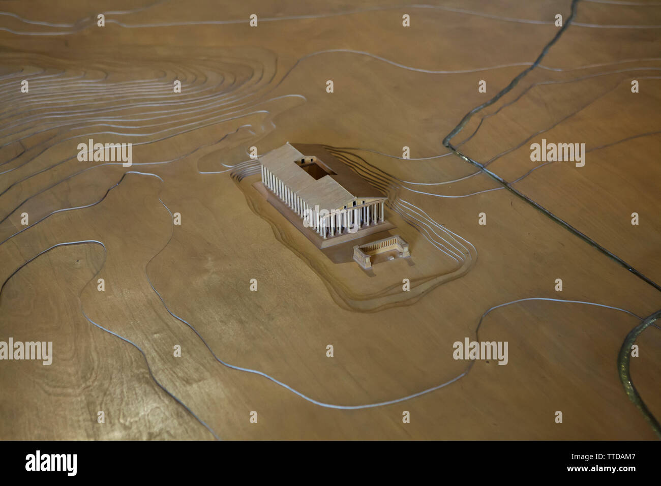 Scale model of the Temple of Artemis (Artemision) in Ephesus (now ...