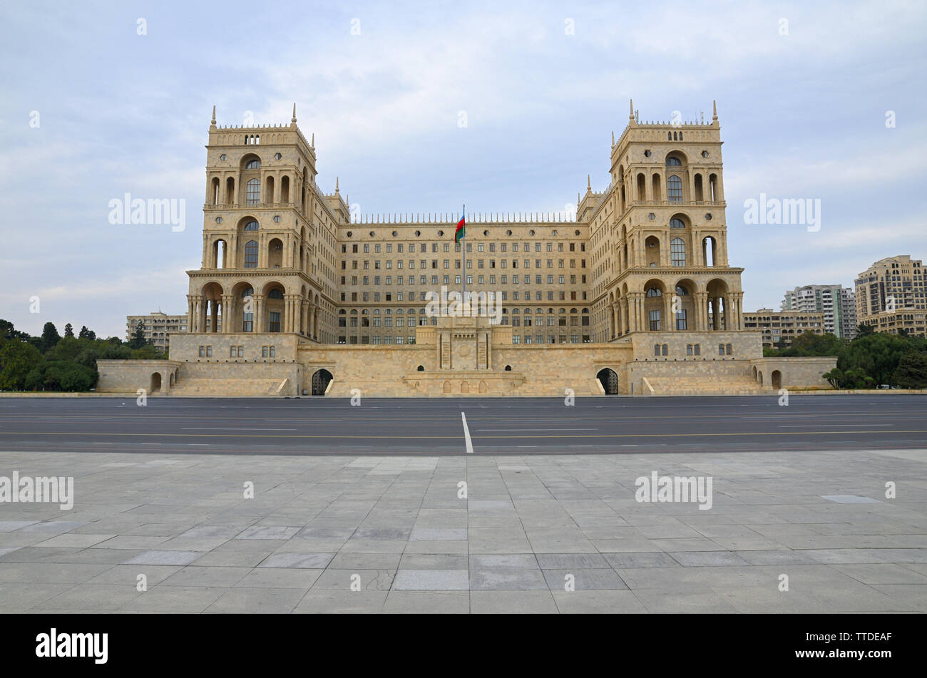 Government House and Council of Ministers of Azerbaijan, located on ...