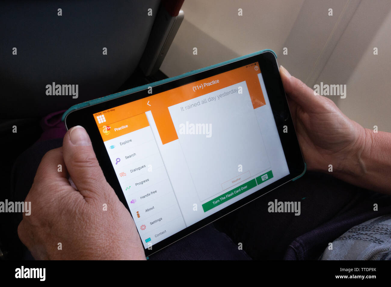 Onboard entertainment screen hi-res stock photography and images - Alamy