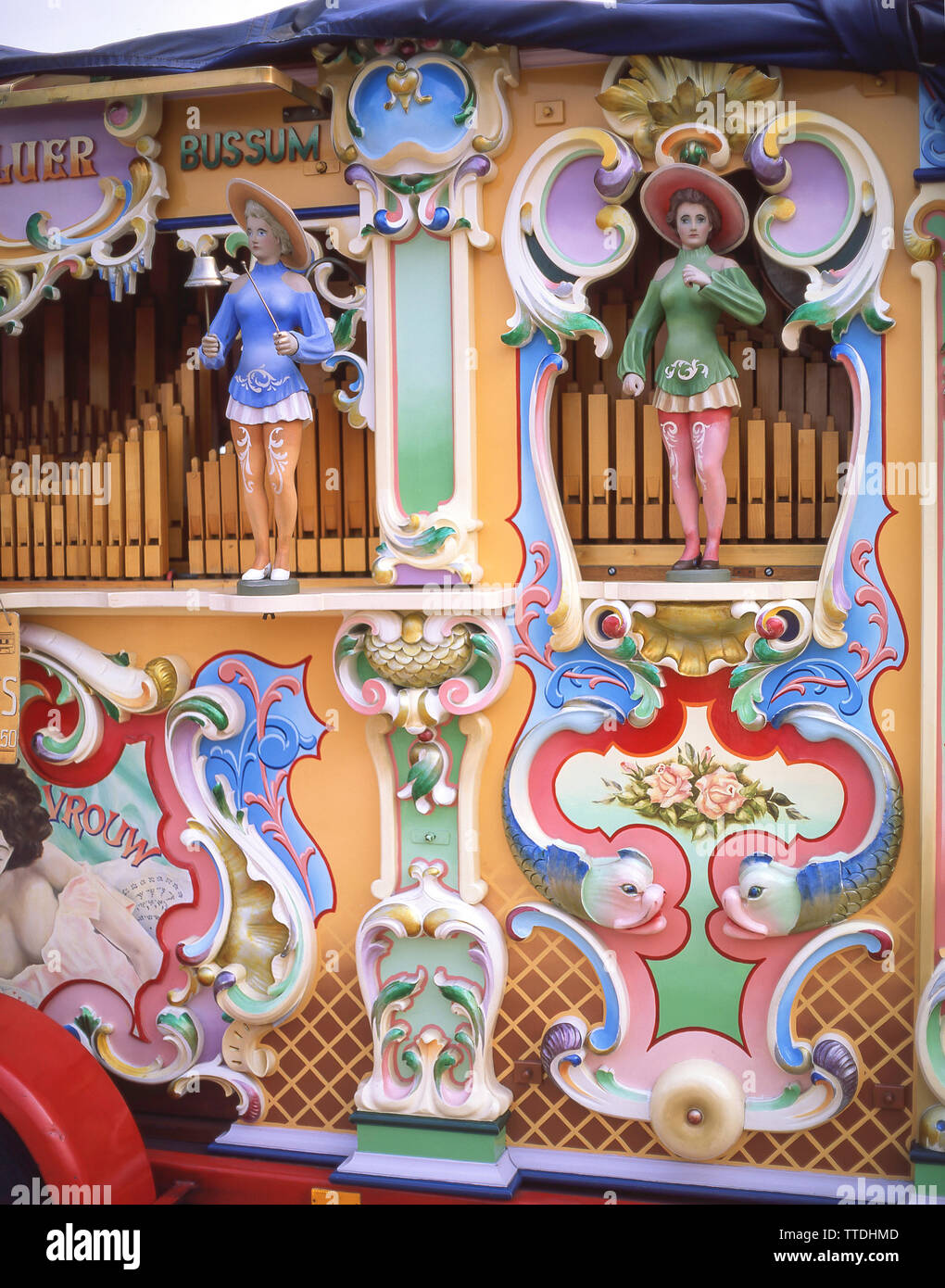 Dutch street pipe organ, Amsterdam, Noord-Holland, Kingdom of the ...