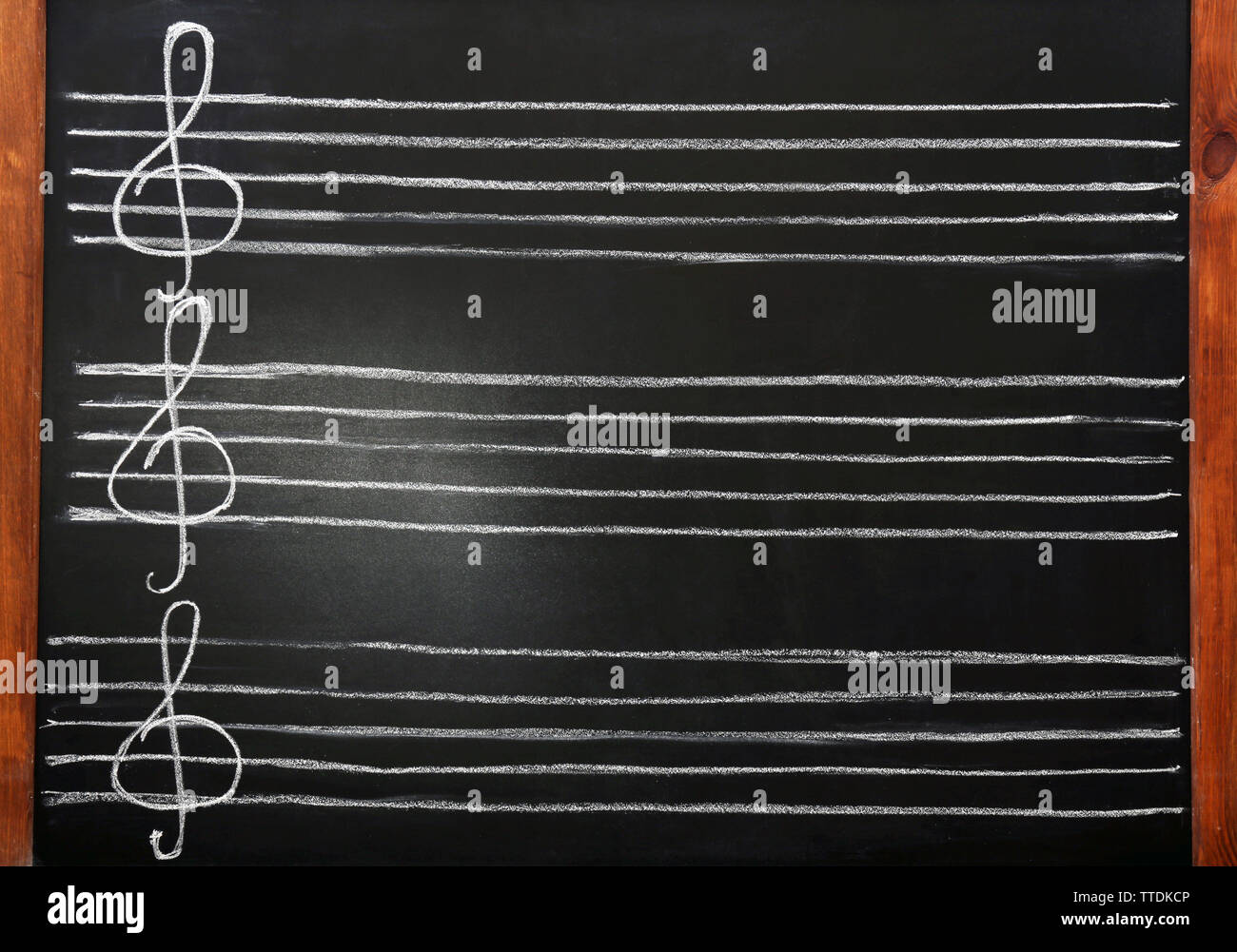 Lined blackboard for musical notes, close-up Stock Photo - Alamy