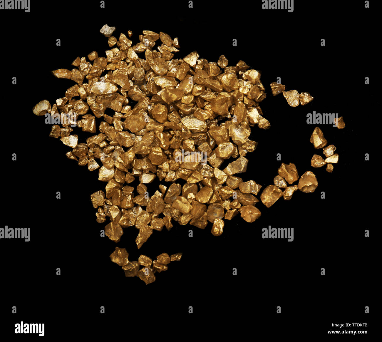 Gold glitter scattered hi-res stock photography and images - Alamy