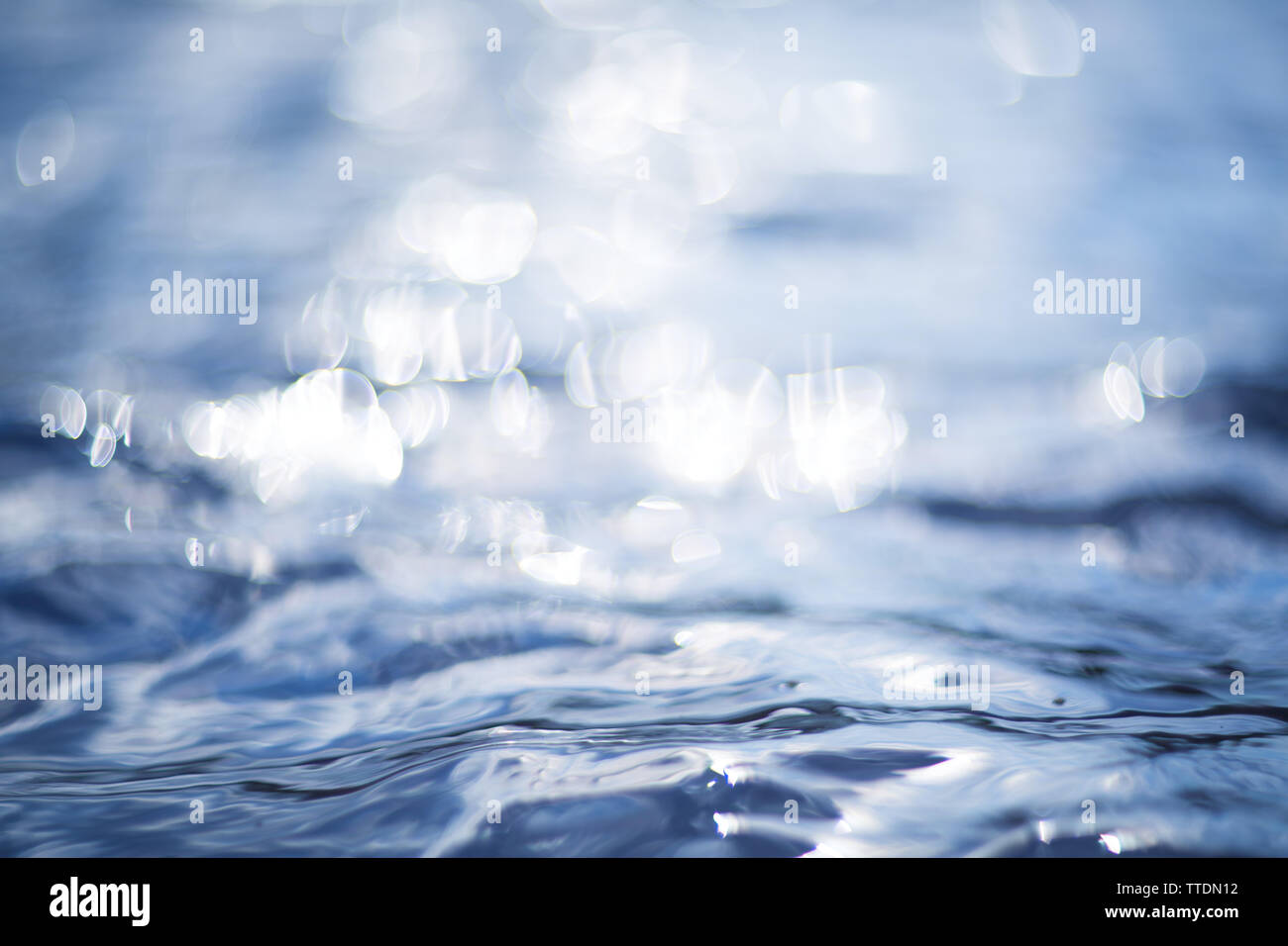 Bokeh light water background in nature silent lake Stock Photo - Alamy