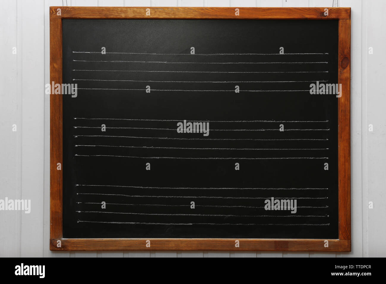 Lined blackboard on the wall in the classroom Stock Photo - Alamy
