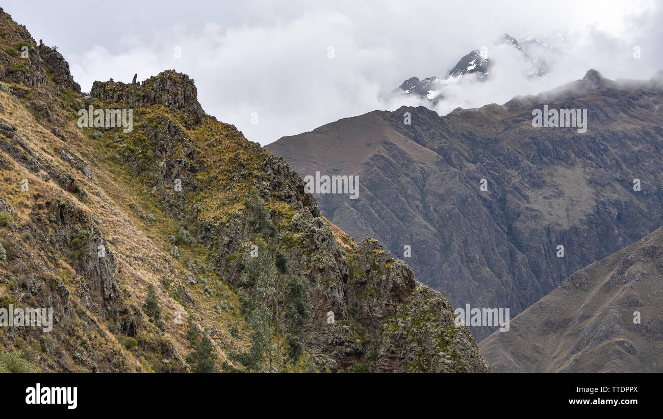 Mount Veronica over the Sacred Valley of the Incas, Cusco, Peru Stock ...