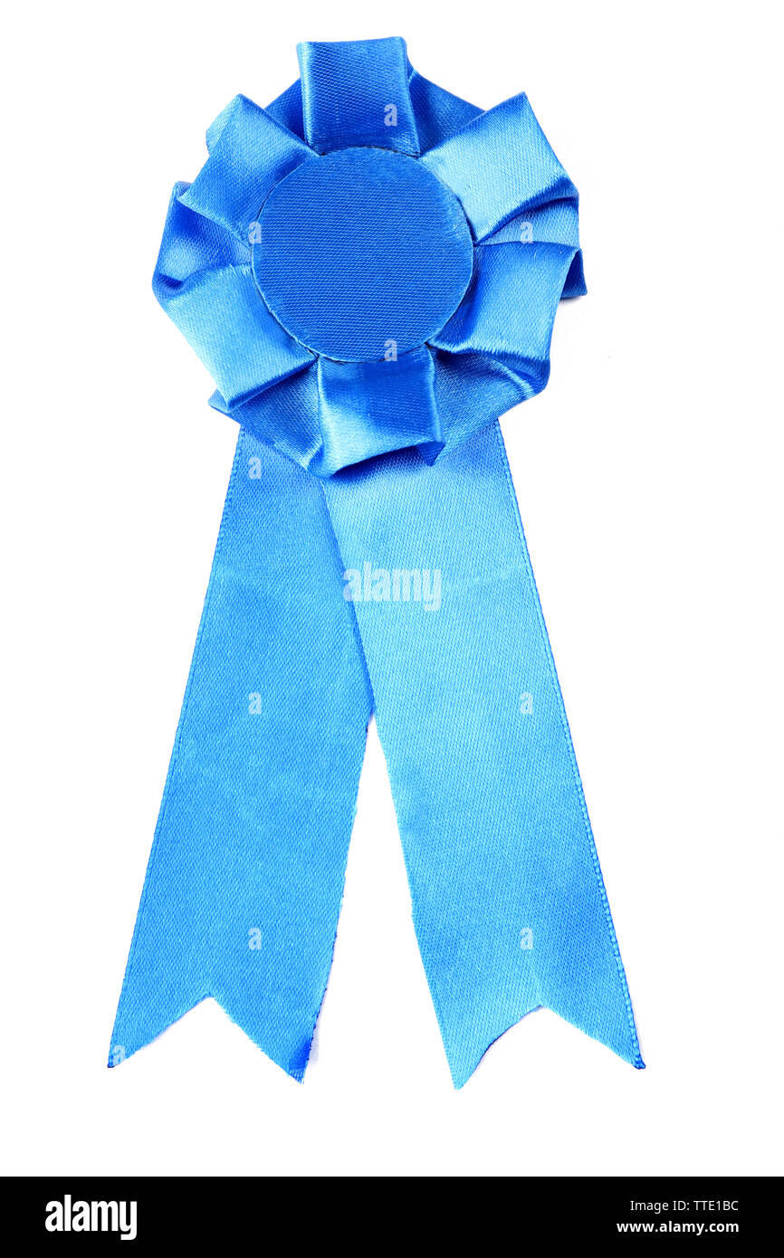 Award ribbon isolated on white background Stock Photo - Alamy