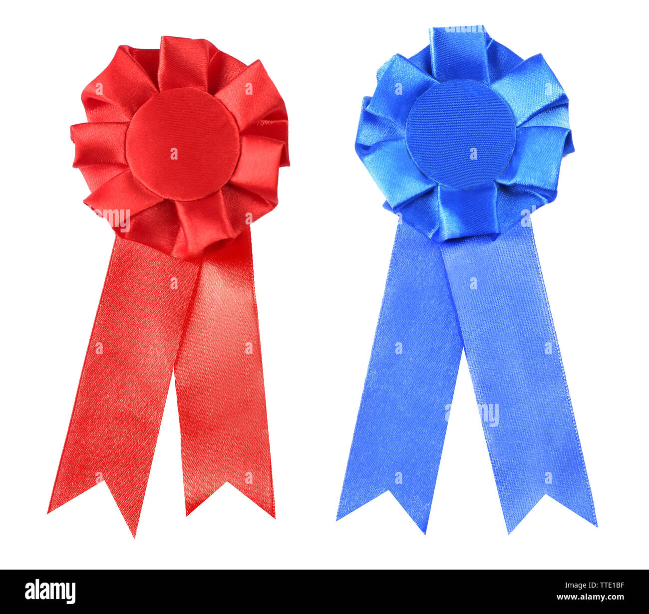 Award ribbon isolated on white background Stock Photo - Alamy
