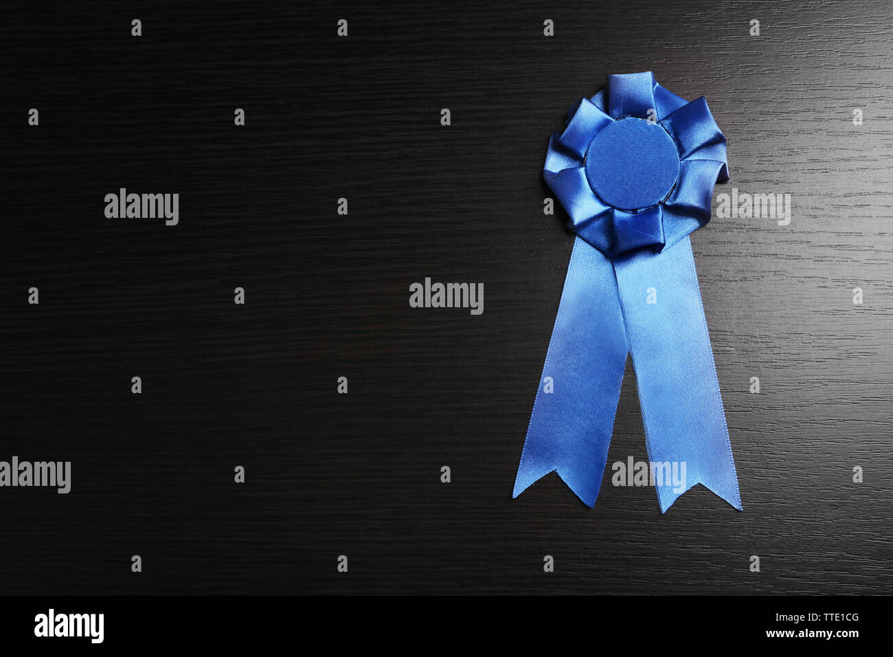 Medal with dark blue ribbon hi-res stock photography and images - Alamy