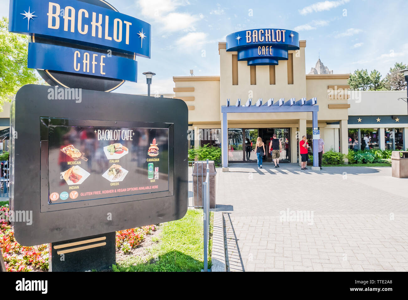 blacklot cafe is a fast food restaurant inside canada's wonderland ...