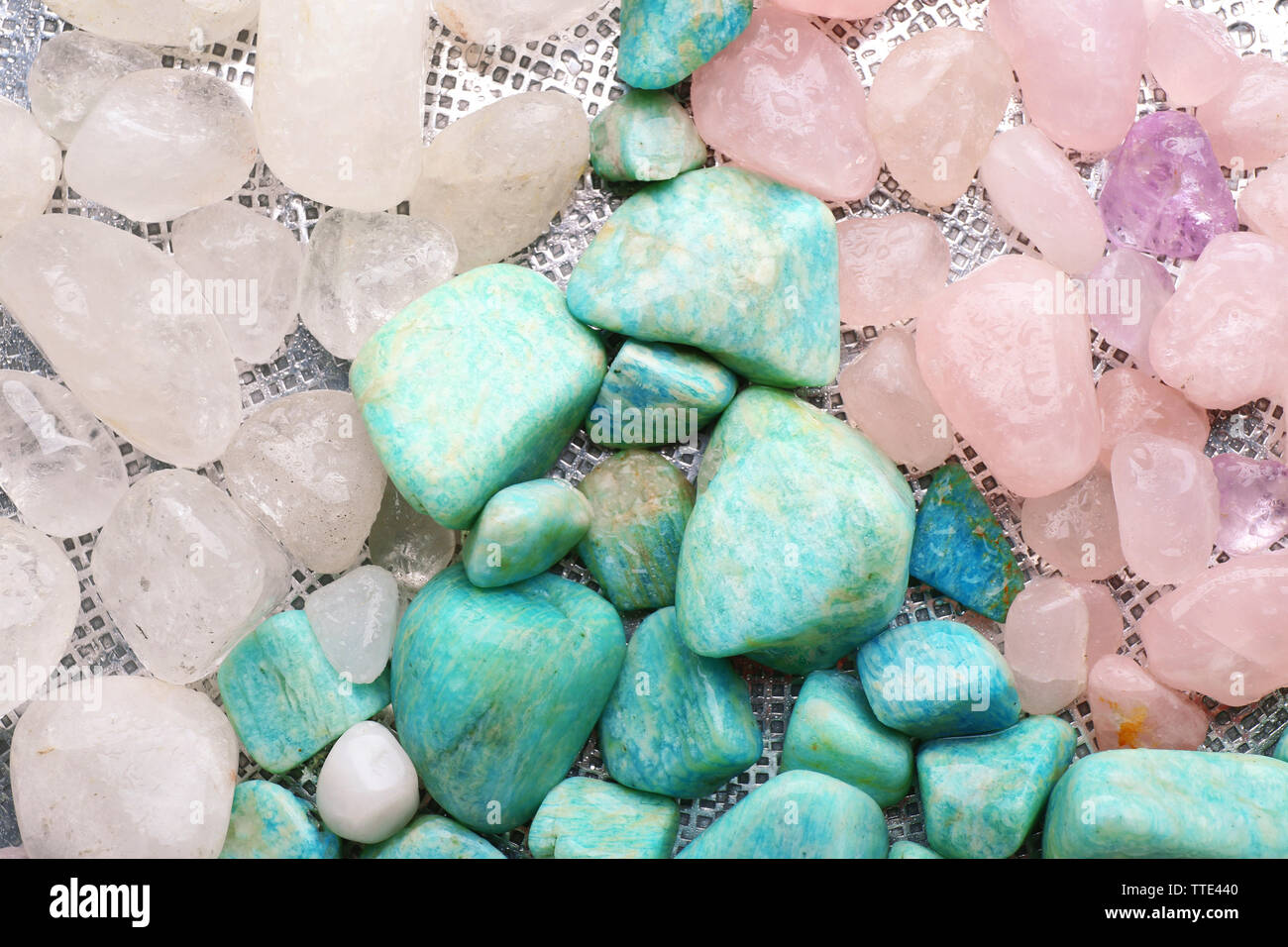 Mineral stones background Stock Photo - Alamy