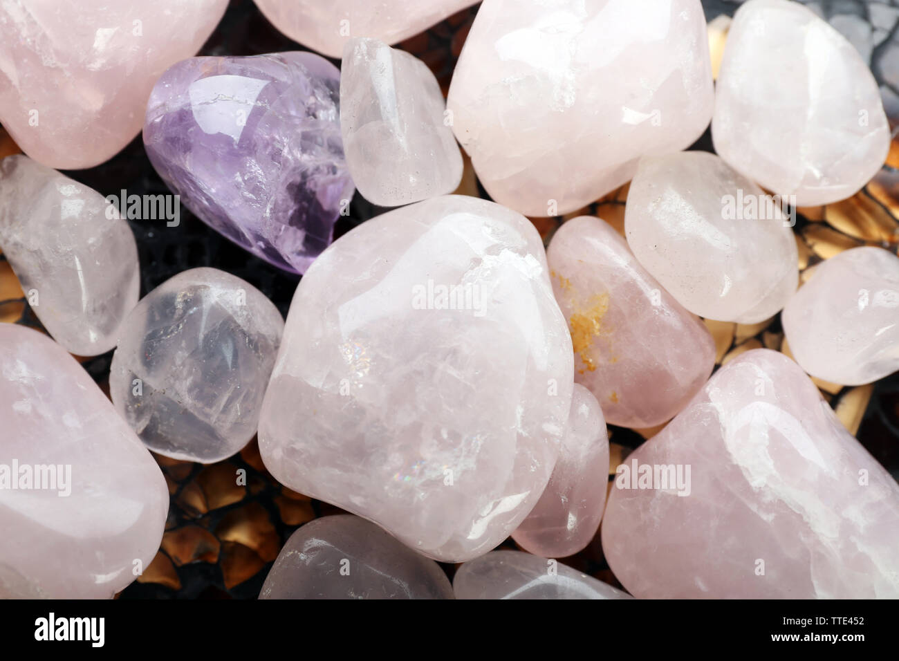 Mineral stones background Stock Photo - Alamy