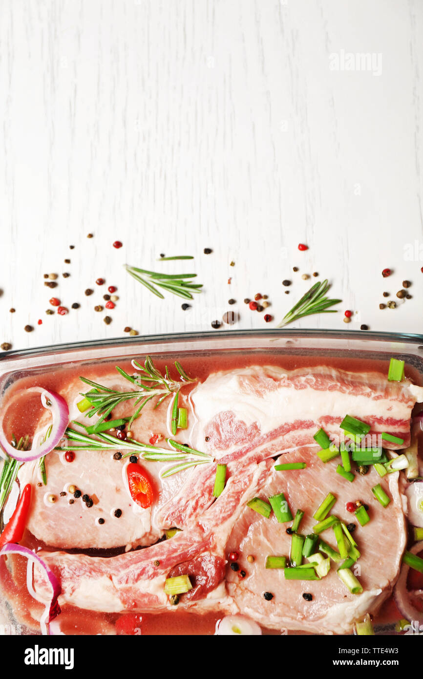 Close up marinated veal hi-res stock photography and images - Alamy
