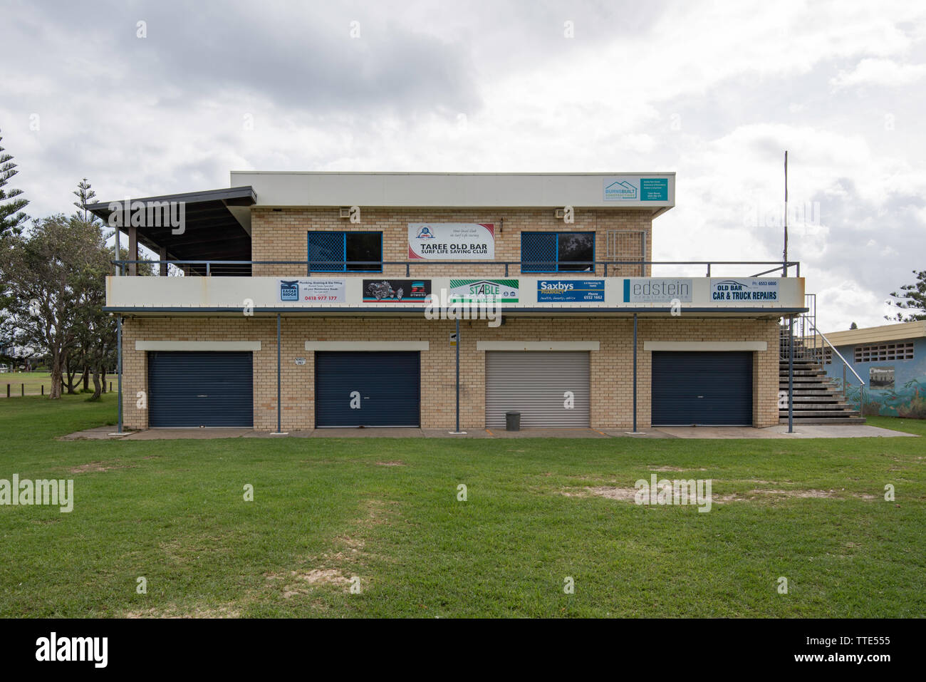 The Taree, Old Bar Surf Life Saving Club house at the mid north coast ...
