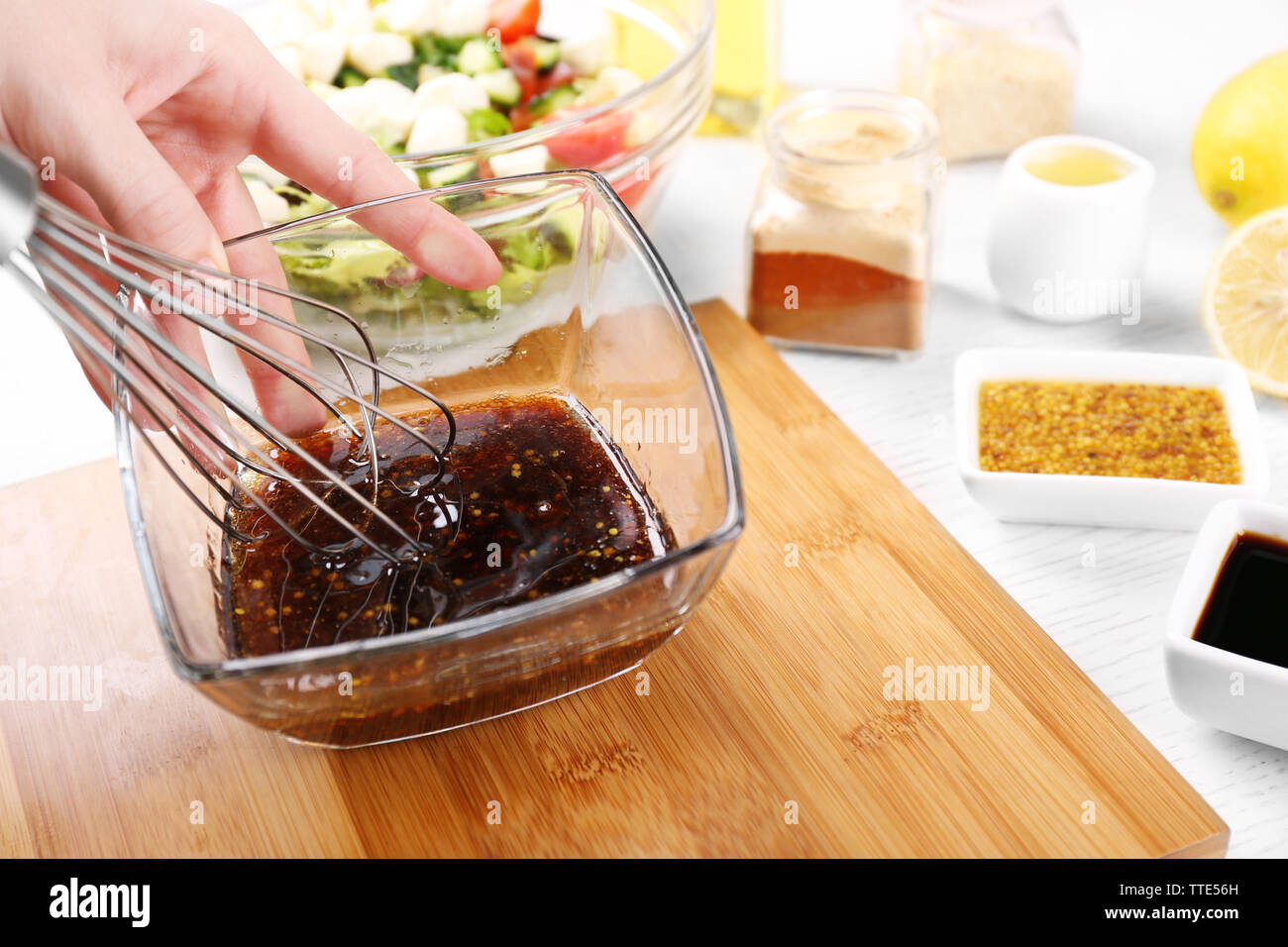 Soy sauce vegetarian meal and woman hi-res stock photography and images ...