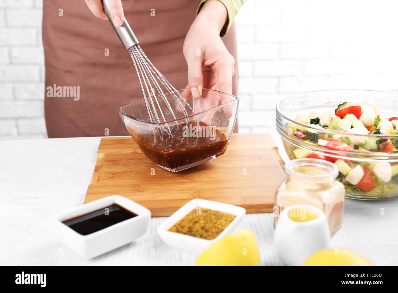 Soy sauce vegetarian meal and woman hi-res stock photography and images ...