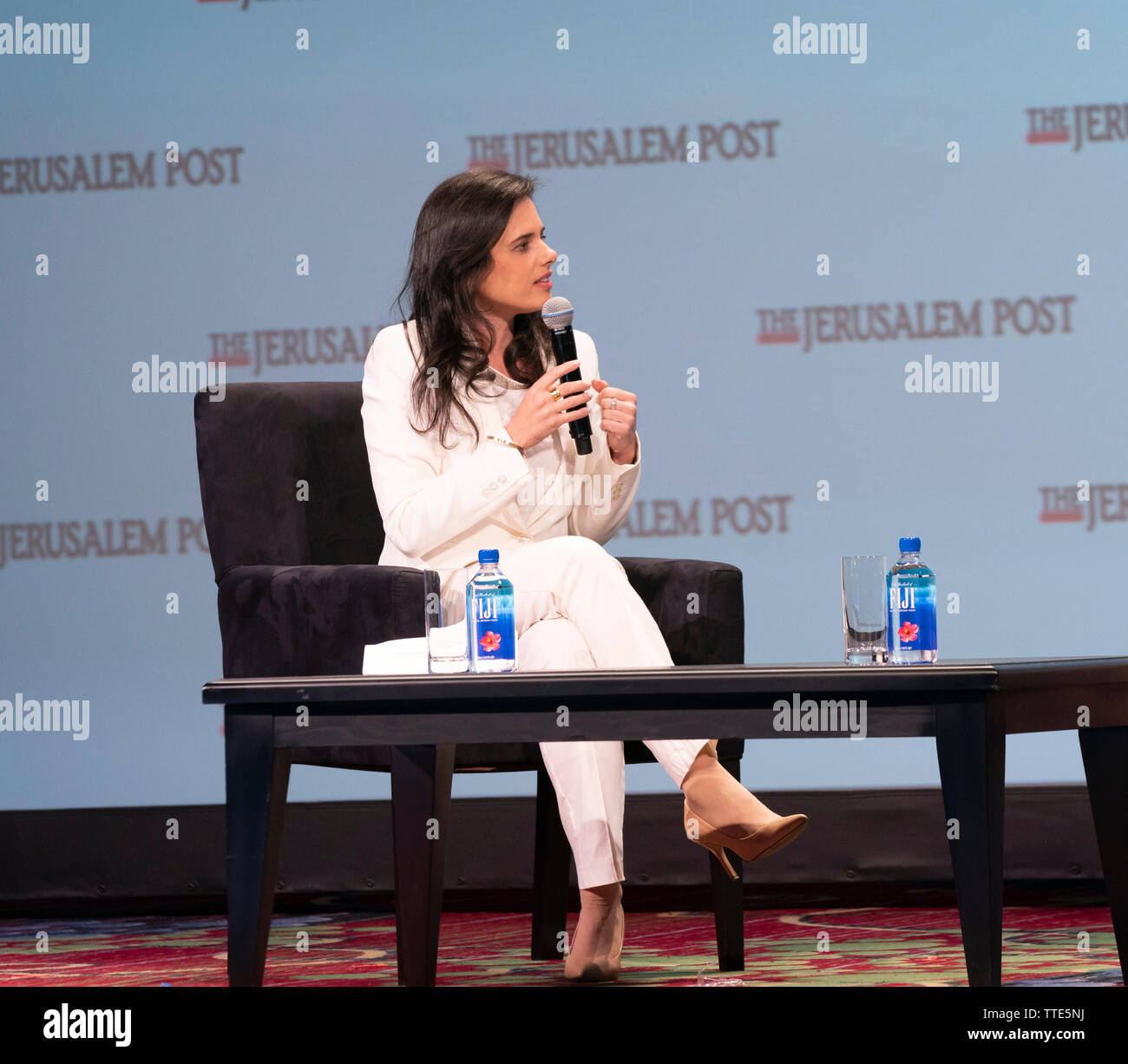 New York, NY - June 16, 2019: Ayelet Shaked former Justice Minister in ...