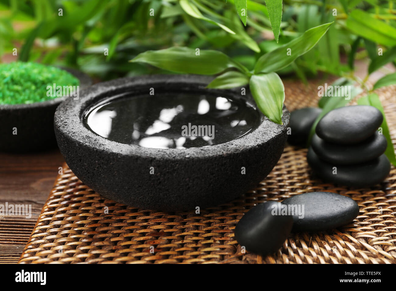 Spa set closeup Stock Photo - Alamy