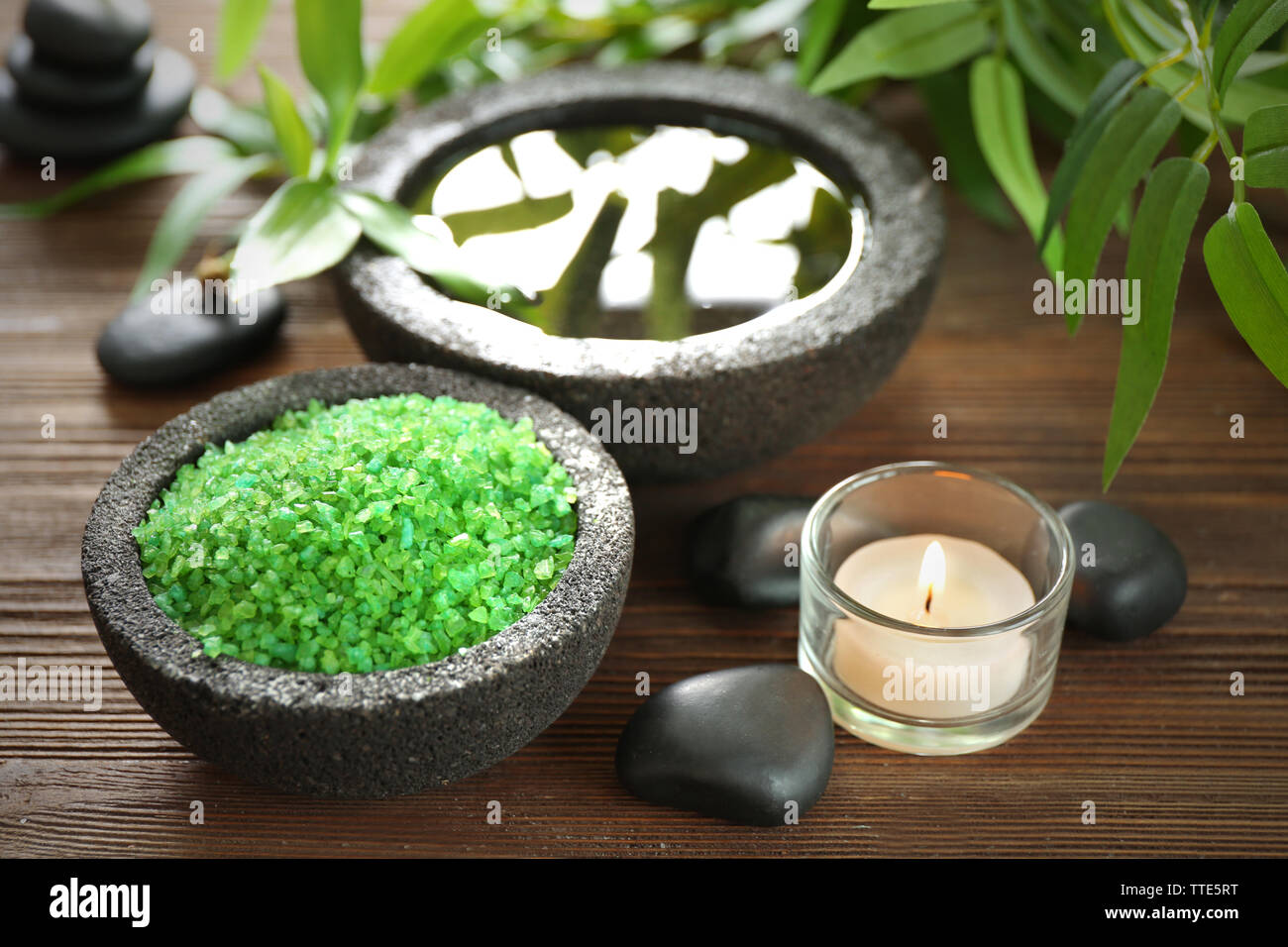 Spa set closeup Stock Photo - Alamy