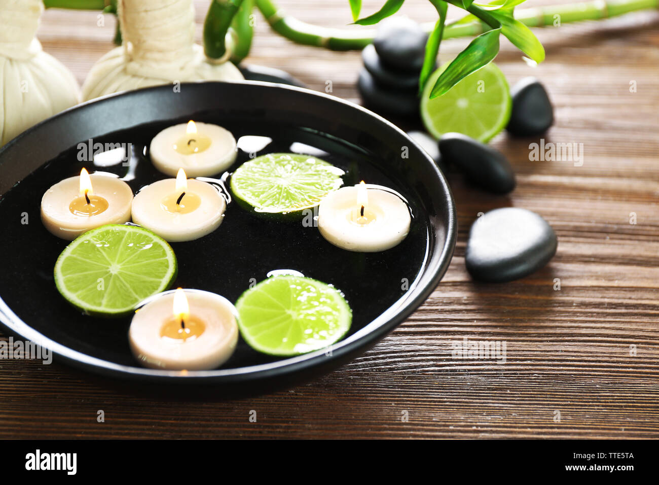 Spa set closeup Stock Photo - Alamy