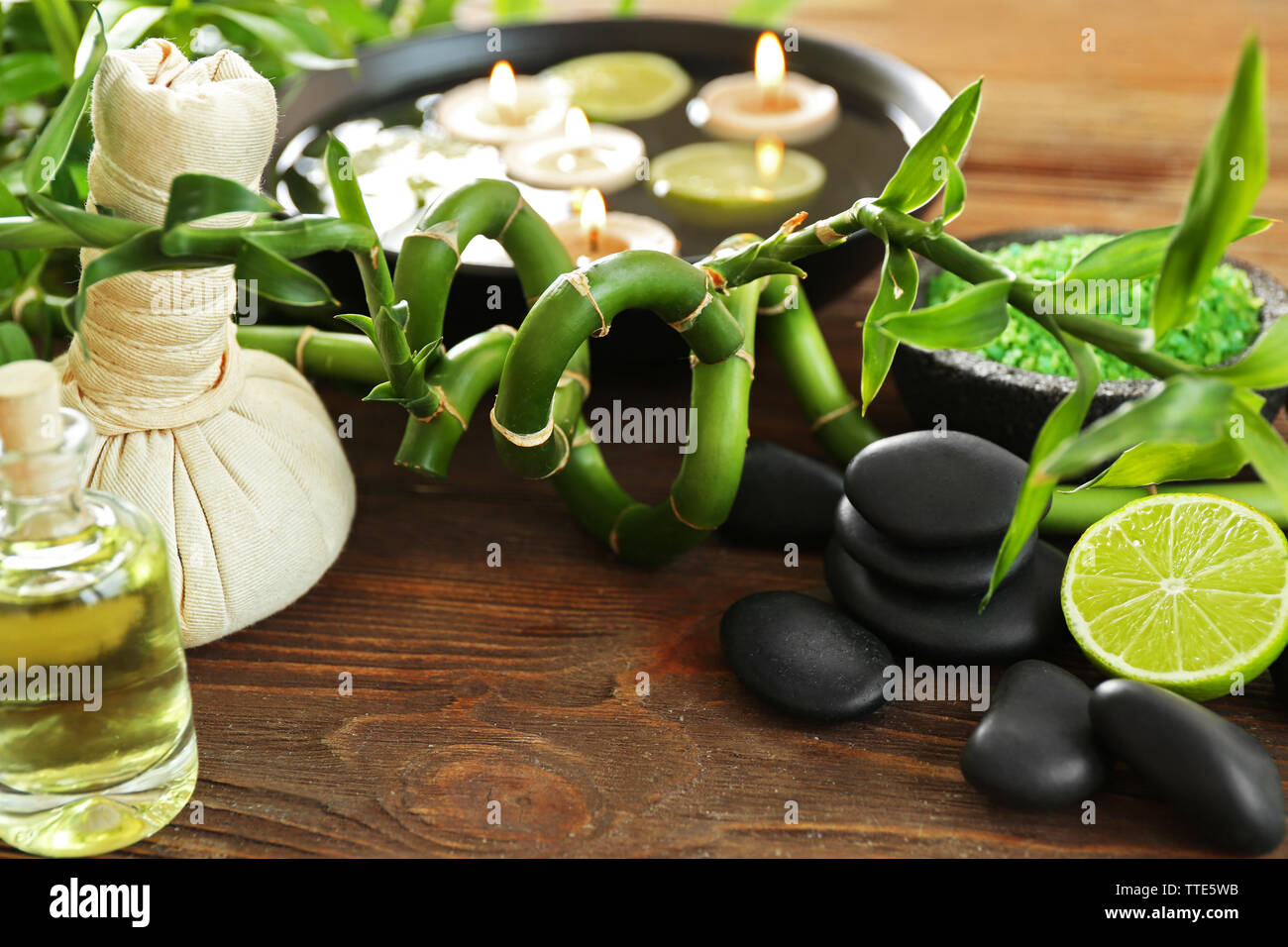 Spa set closeup Stock Photo - Alamy
