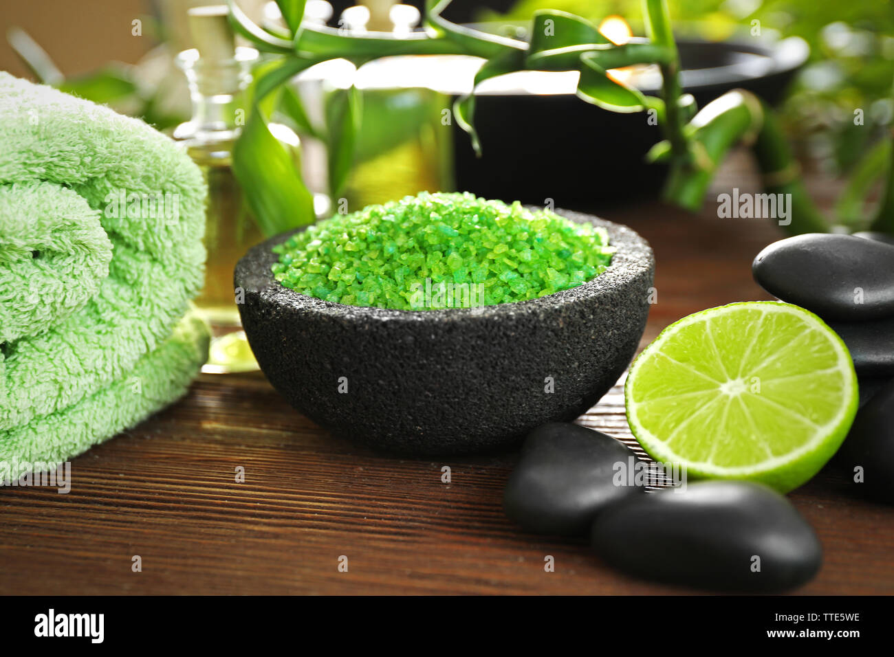 Spa set closeup Stock Photo - Alamy