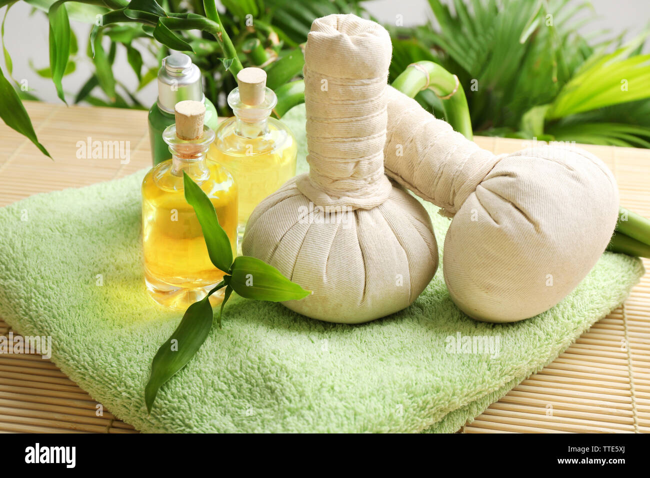 Spa set closeup Stock Photo - Alamy