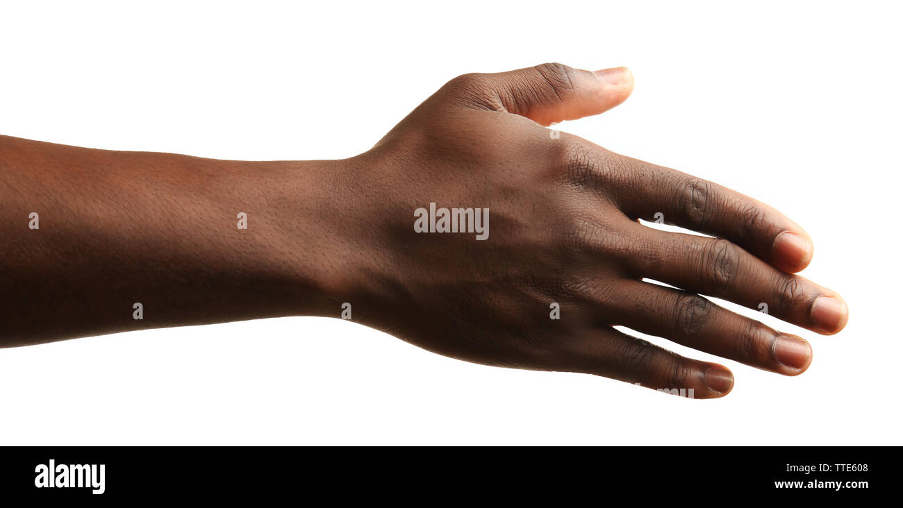 Human hand isolated on white Stock Photo - Alamy
