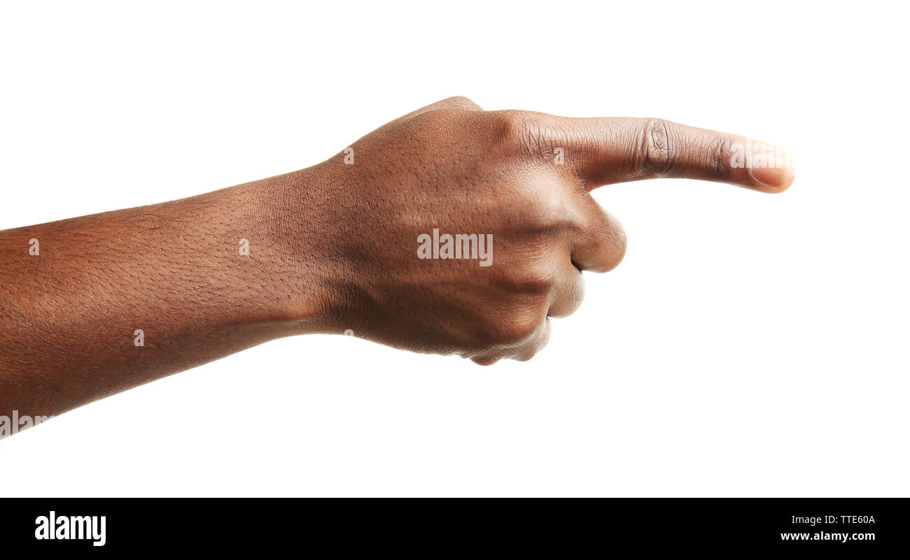 Human hand isolated on white Stock Photo - Alamy