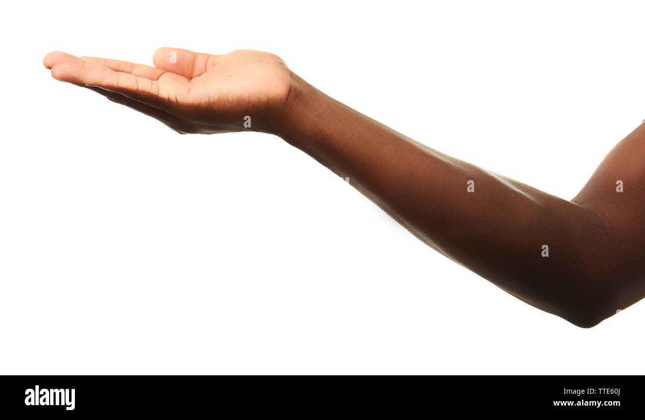 Human hand isolated on white Stock Photo - Alamy