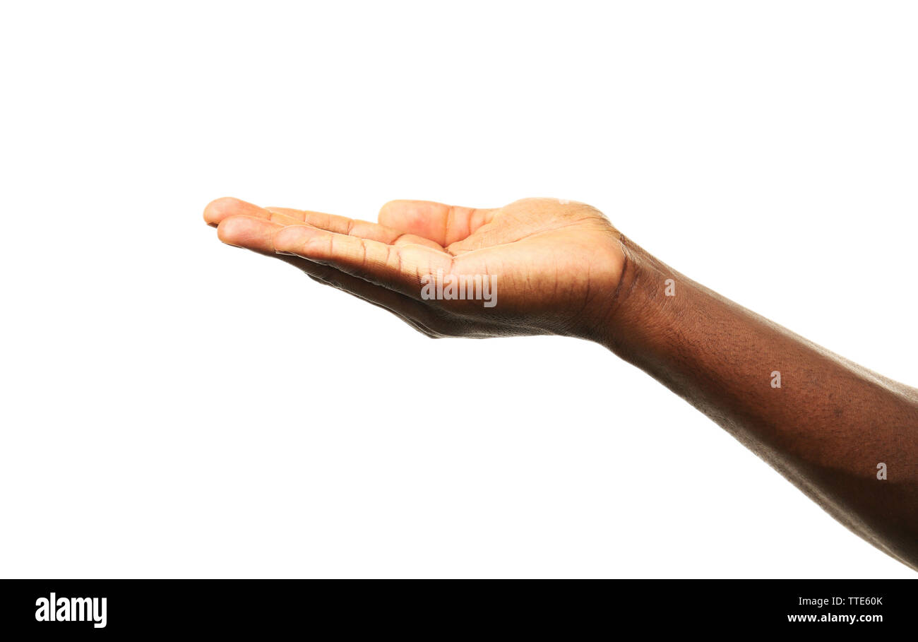 Human hand isolated on white Stock Photo - Alamy