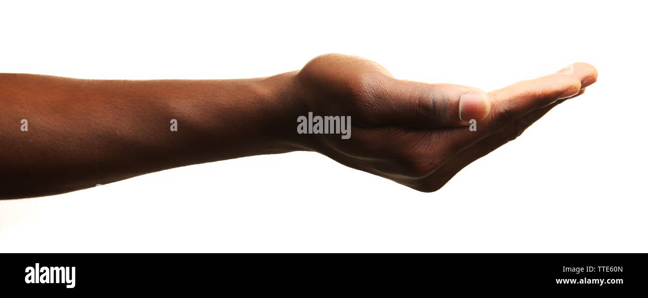 Human hand isolated on white Stock Photo - Alamy