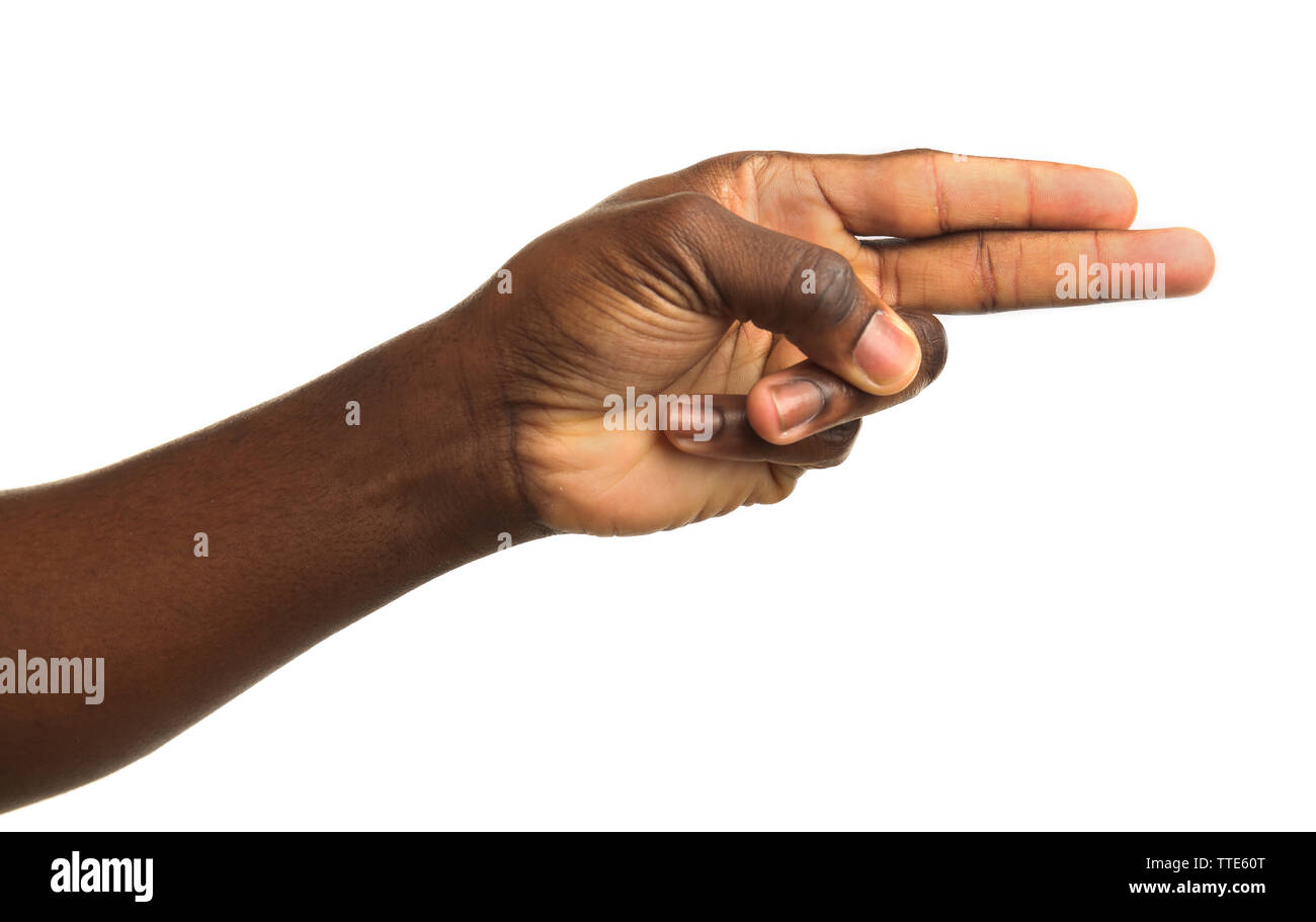 Human hand isolated on white Stock Photo - Alamy
