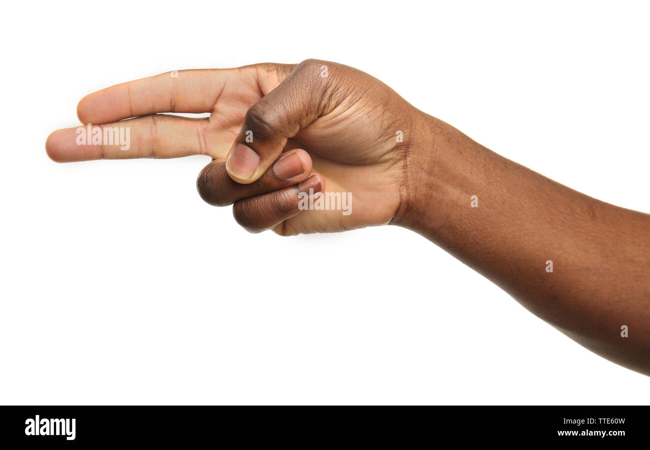 Human hand isolated on white Stock Photo - Alamy