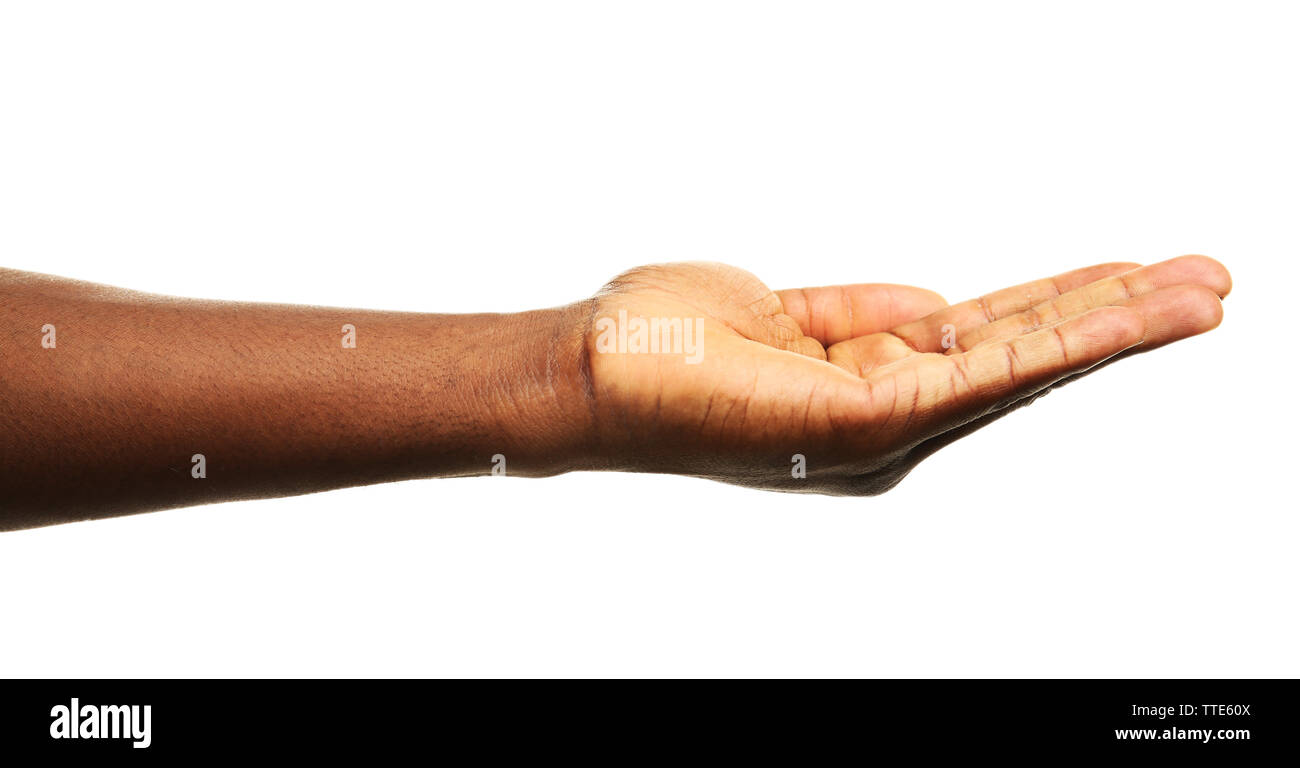 Human hand isolated on white Stock Photo - Alamy