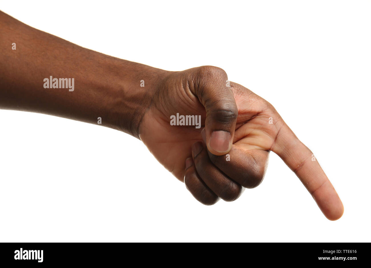 Human hand isolated on white Stock Photo - Alamy