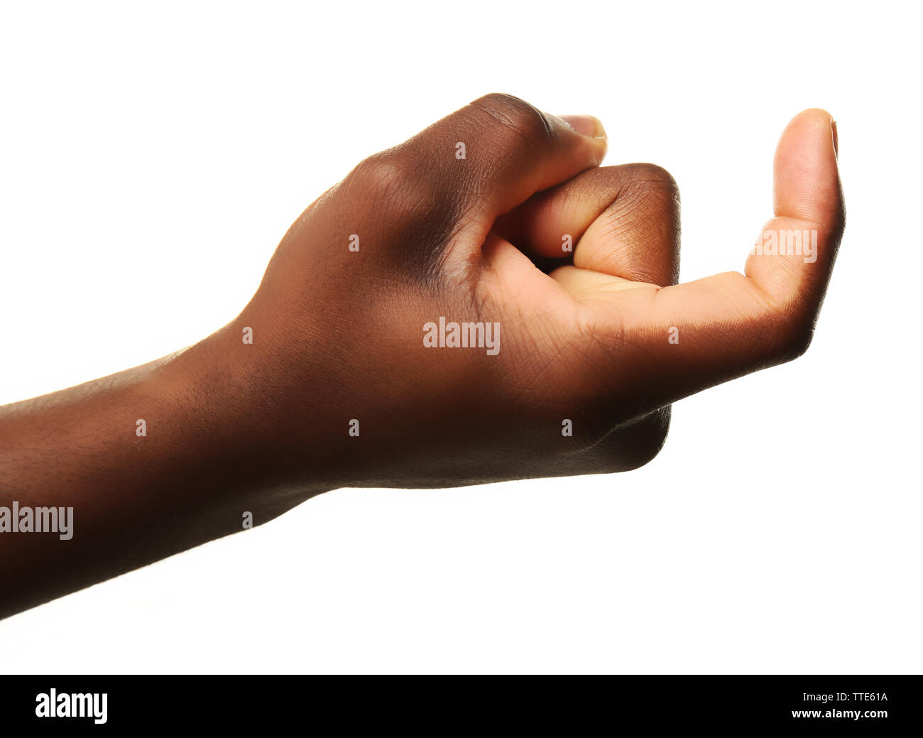 Human hand isolated on white Stock Photo - Alamy