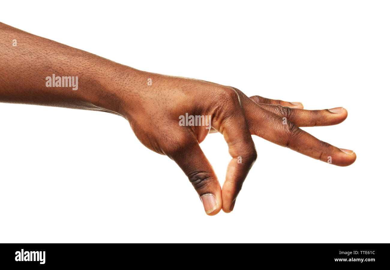 Human hand isolated on white Stock Photo - Alamy