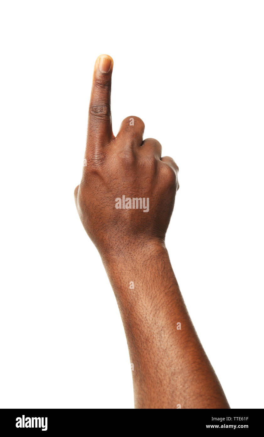 Human hand isolated on white Stock Photo - Alamy